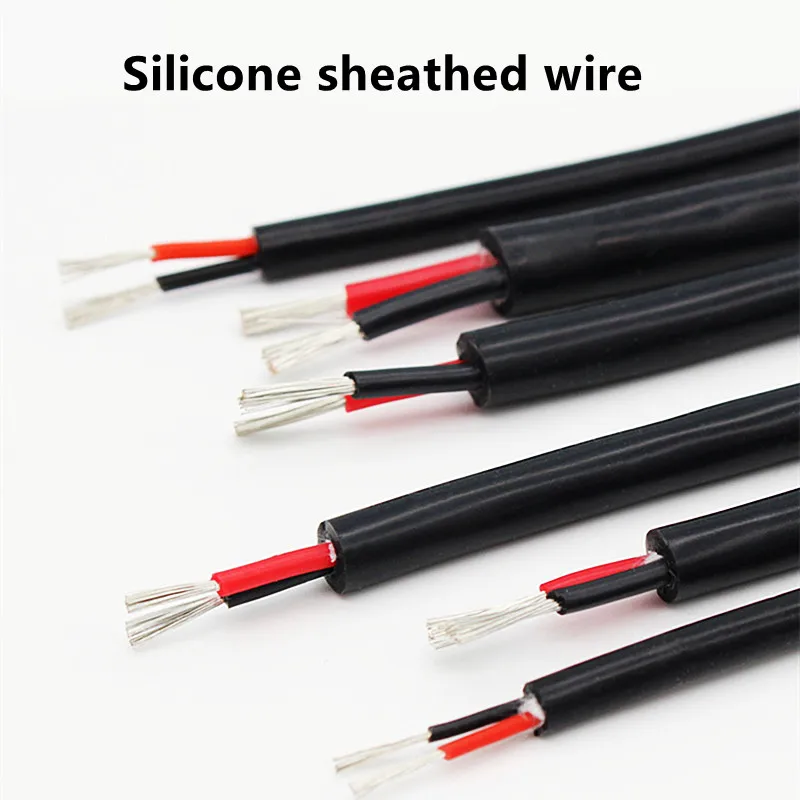 Silicone sheathed cable wire 22 20 18 17 15 13AWG 2-8 core High and low temperature resistance ...