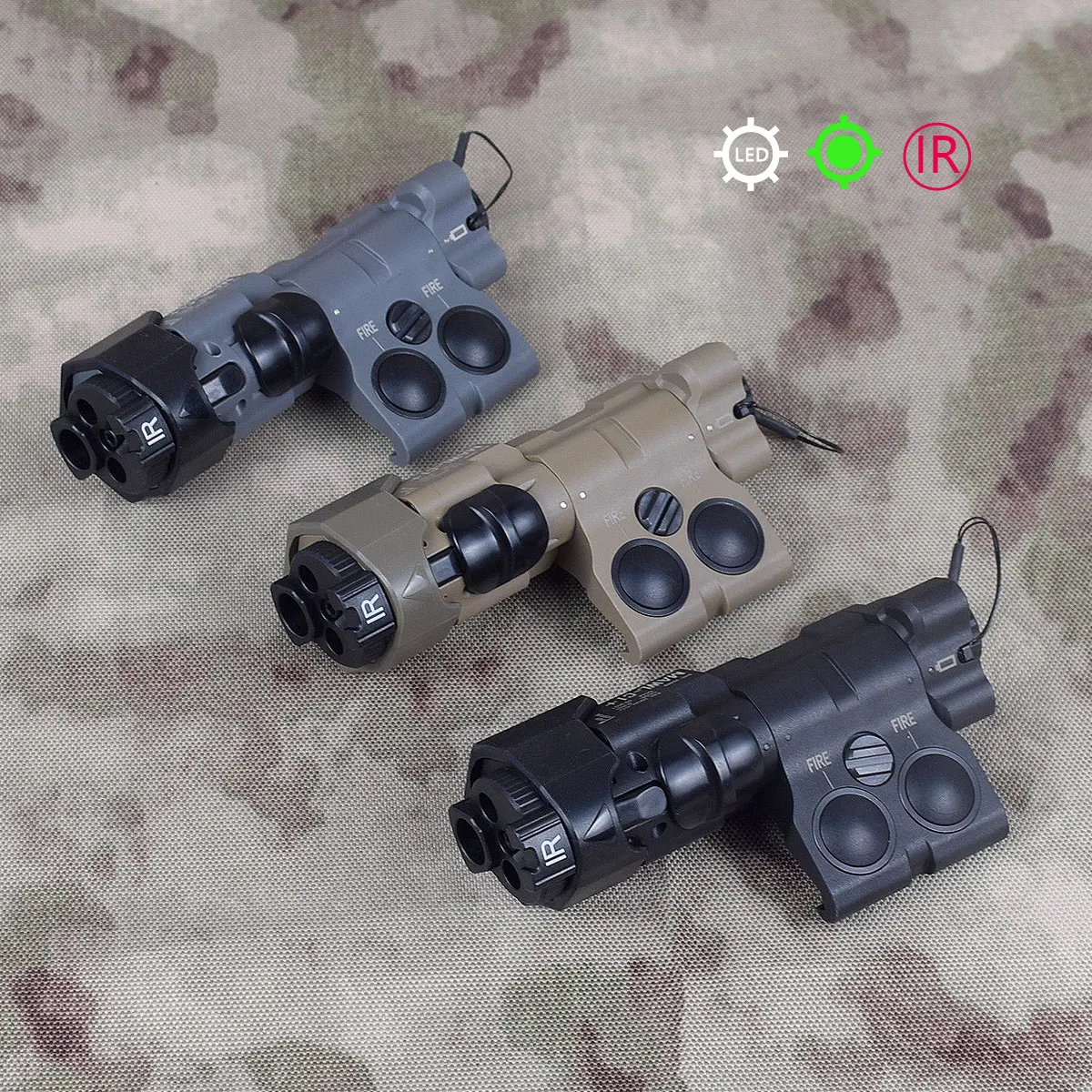 Laser tático Airsoft MAWL C1 Nylon Laser Apontando Dispositivo Com LED ...