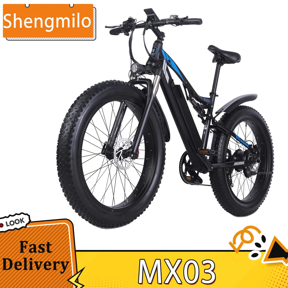 Shengmilo-MX03-1000W-48V-17Ah-26-Inch-E-bike-40km-h-Max-Speed-40-50km ...