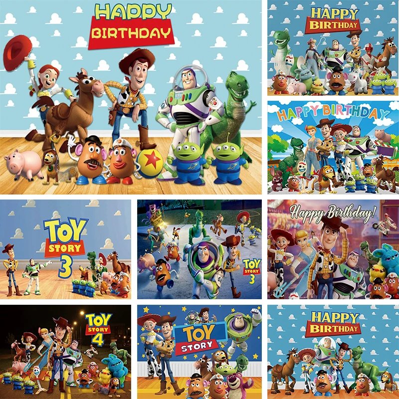 Custom-Toy-Story-Photography-Backdrop-for-Kids-Boys-Birthday-Party ...