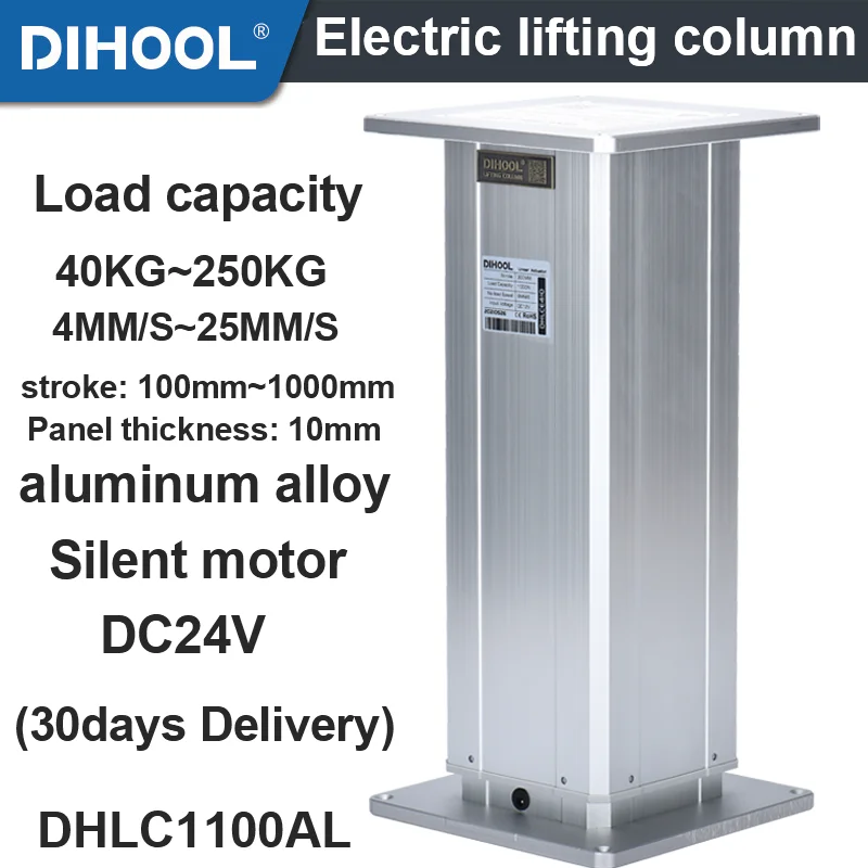 Electric-Lifting-Column-250kg-Load-24V-Motor-Aluminum-Alloy-Tatami ...