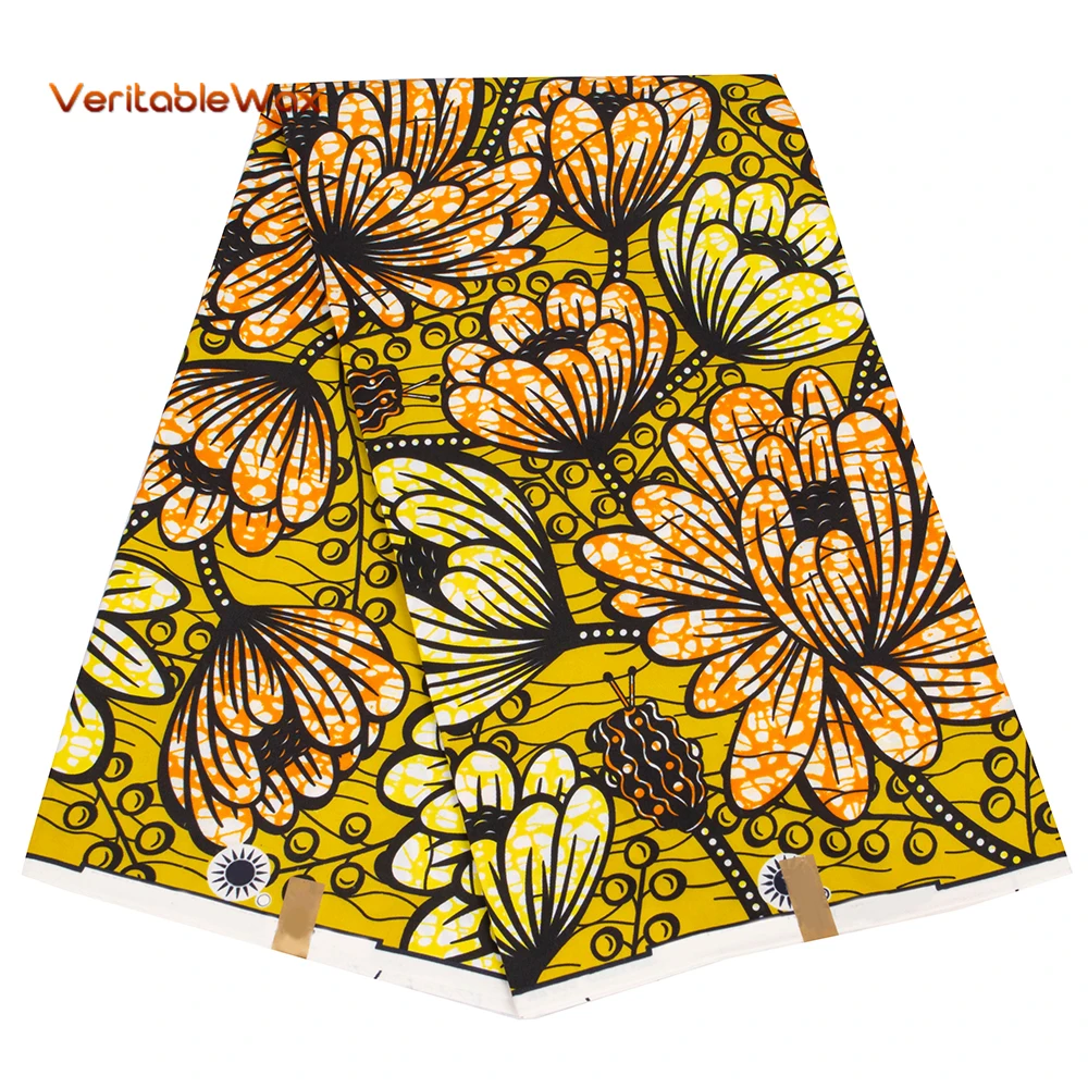 Ankara Fabric African Real Wax Print | Africa Wax Print Fabric 6 Yards ...