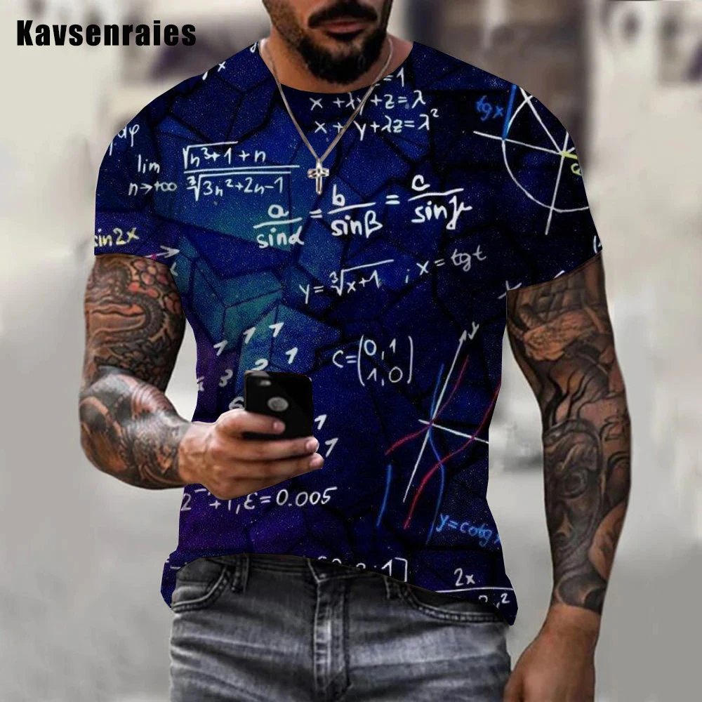 Math-Chemistry-Equation-3D-Printed-Men-T-shirt-2022-Unisex-Fashion ...