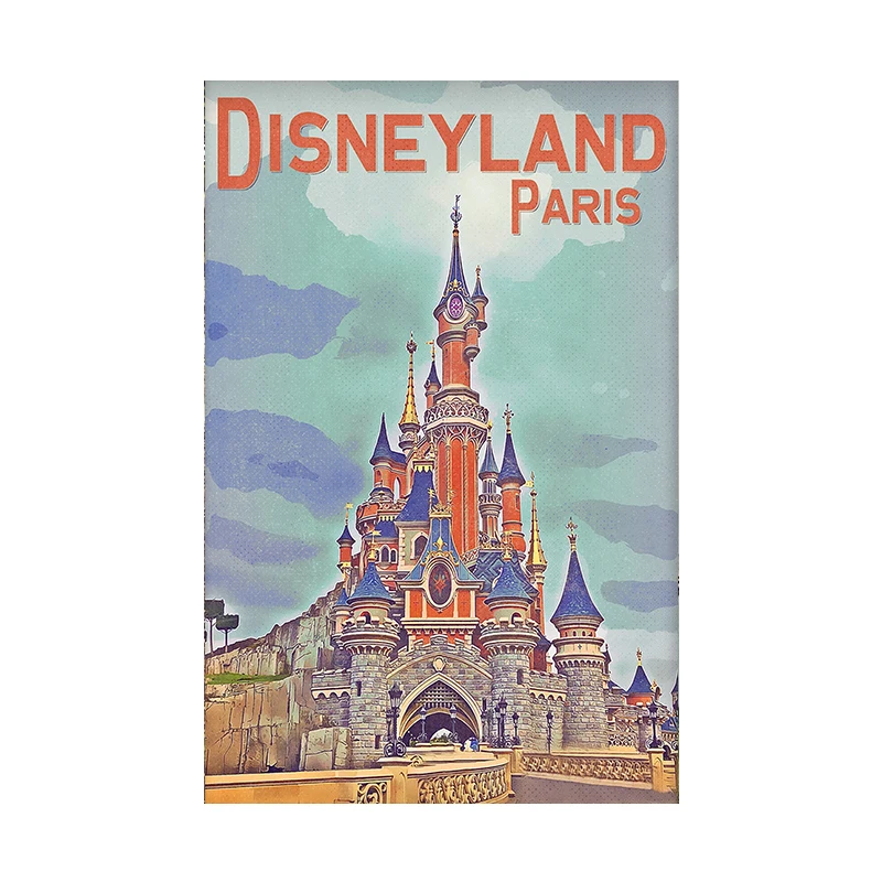 Vintage Disney Castle Posters