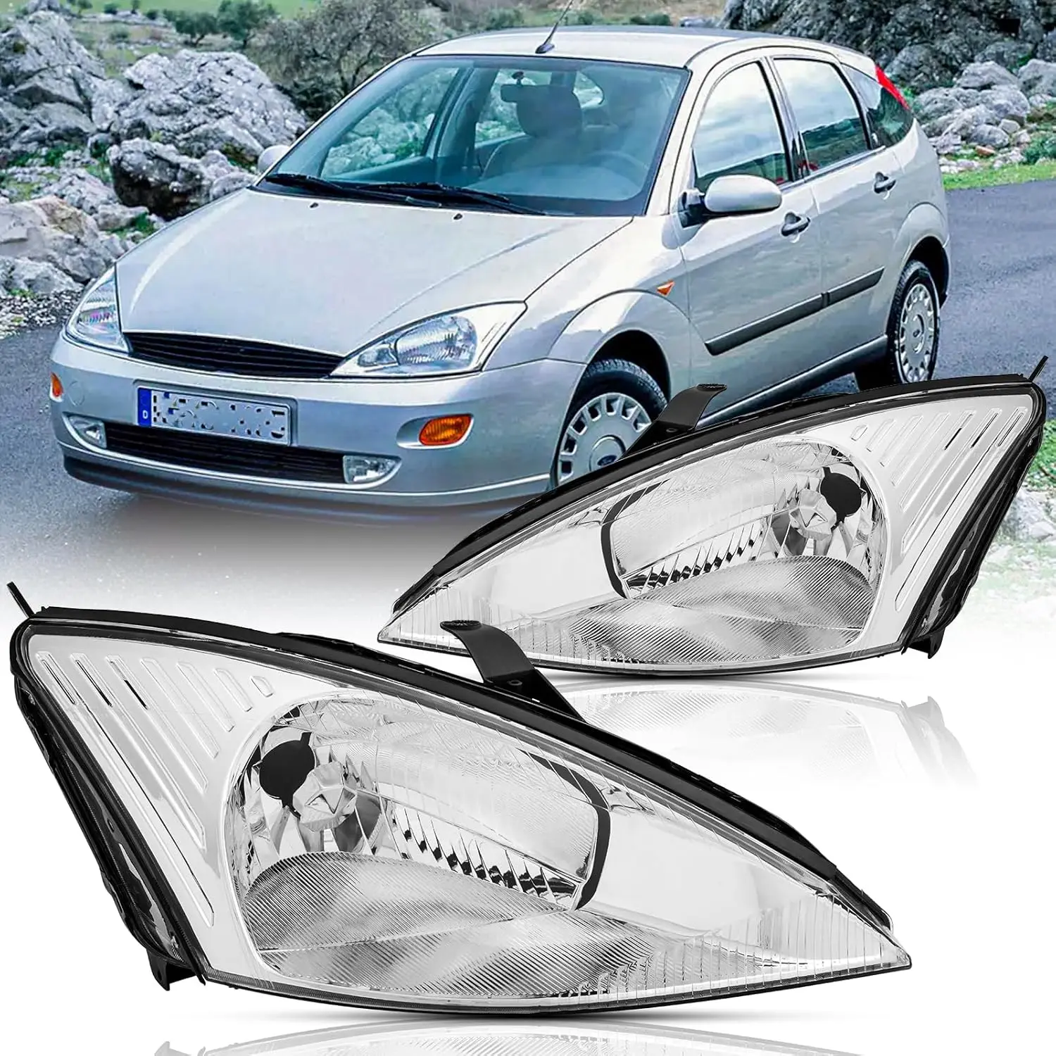 Ford Focus 1st Gen 2000-2004 OE Style LED Headlight Assembly Pre ...