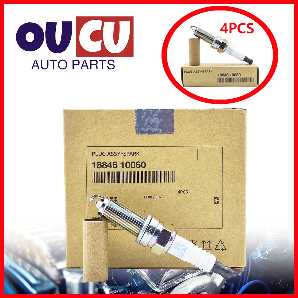 4pcs-18846-10060-SILZKR6B10E-Iridium-Spark-Plug-For-Hyundai-I30-IX35 ...