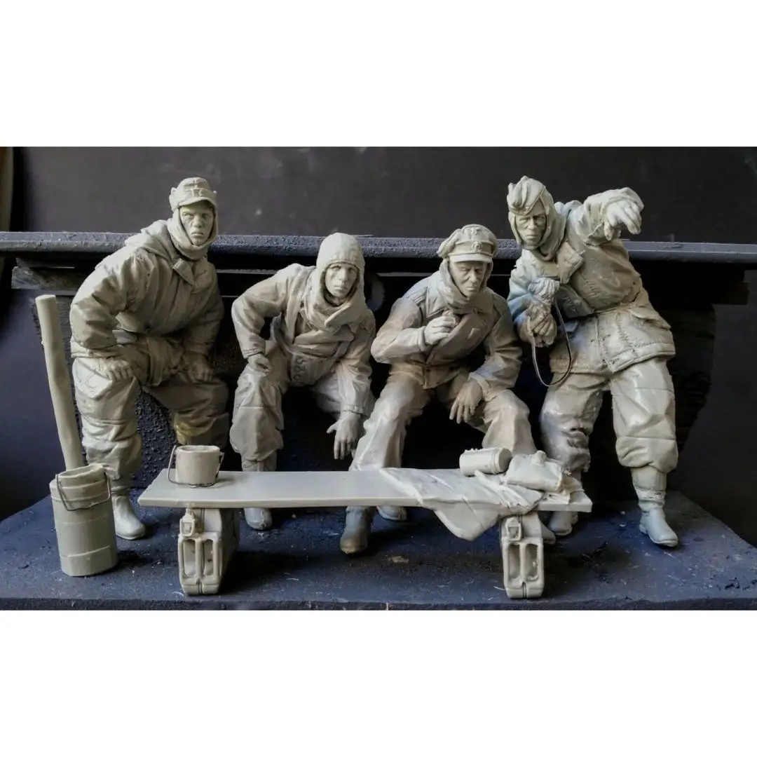 1/16 Die-cast Resin Figure Model Assembly Kit Wwii German Soldier ...