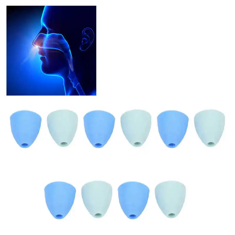 10pcs-Soft-Silicone-Nasal-Irrigator-Heads-Tips-Nozzles-Replacement ...