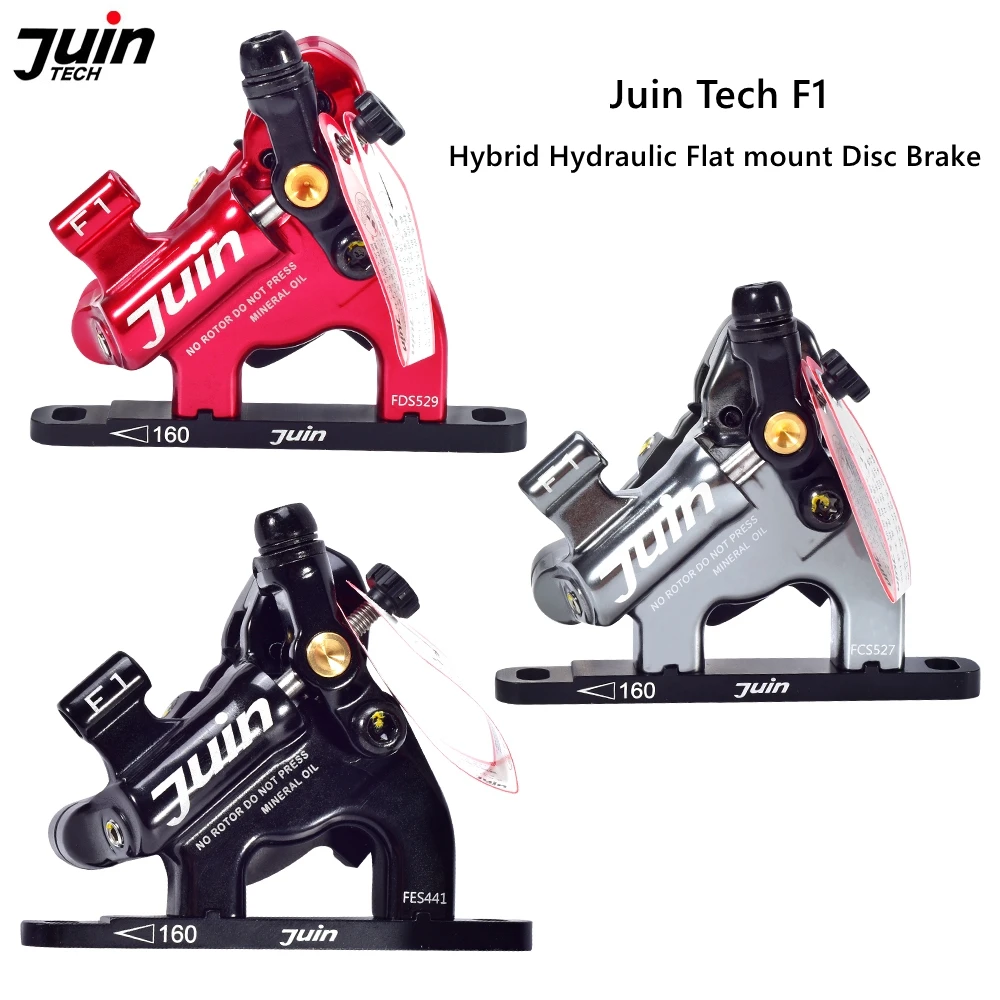 Juin-Tech-F1-Hybrid-Hydraulic-Flat-Mount-Disc-Brake-Caliper-160mm-Rotor ...