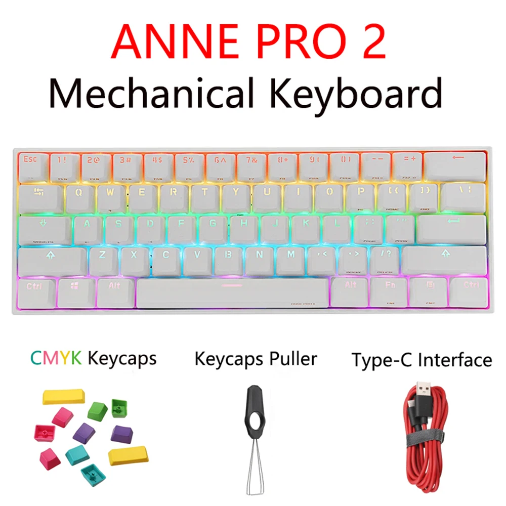 Anne-Pro-2-Bluetooth-Wireless-Wired-Mechanical-Keyboard-Switch-ABS-Backlit-Keycap-PC-Gaming ...