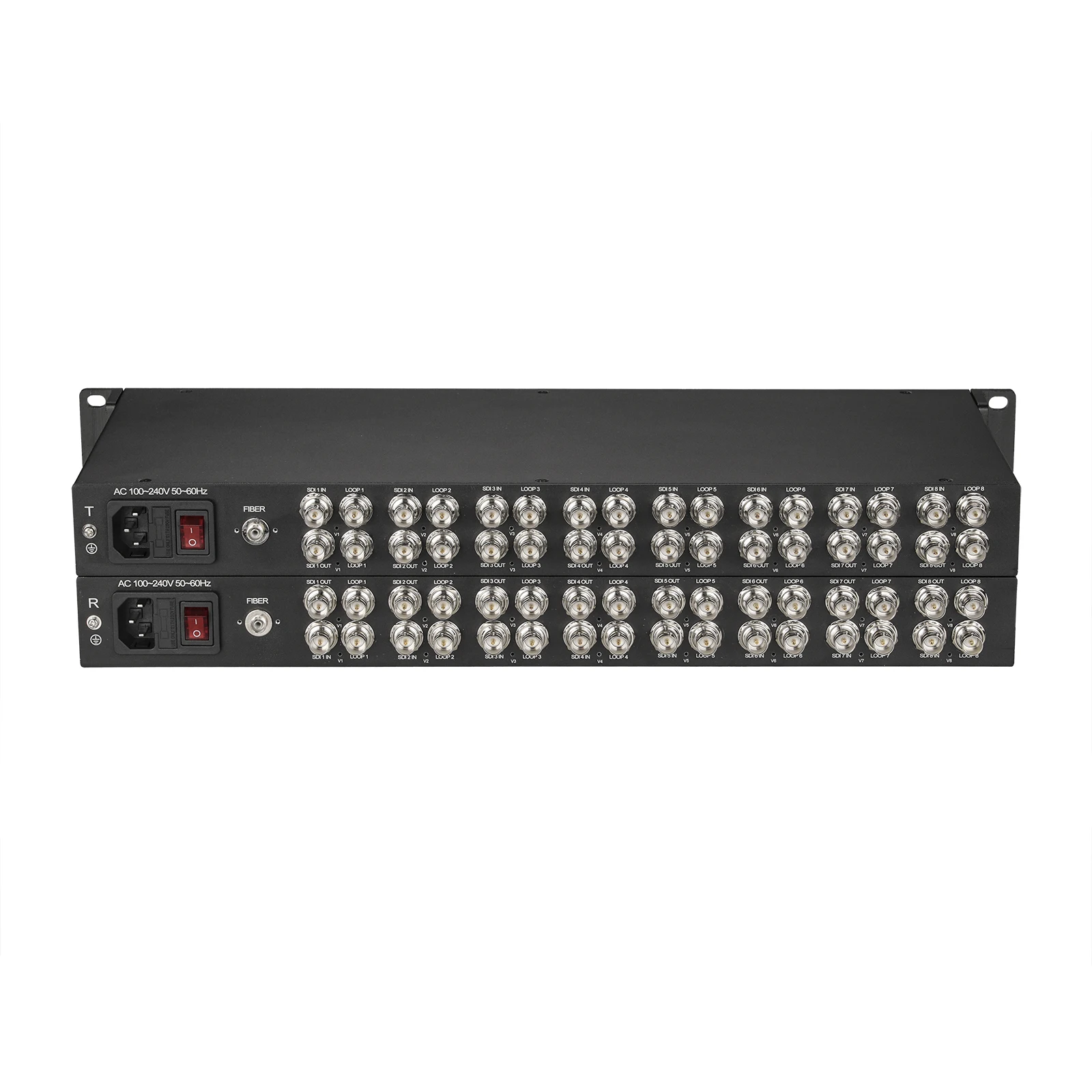 8-Ports-Bidirectional-3G-SDI-Over-Fiber-Optic-Extenders-Singlemode-up ...