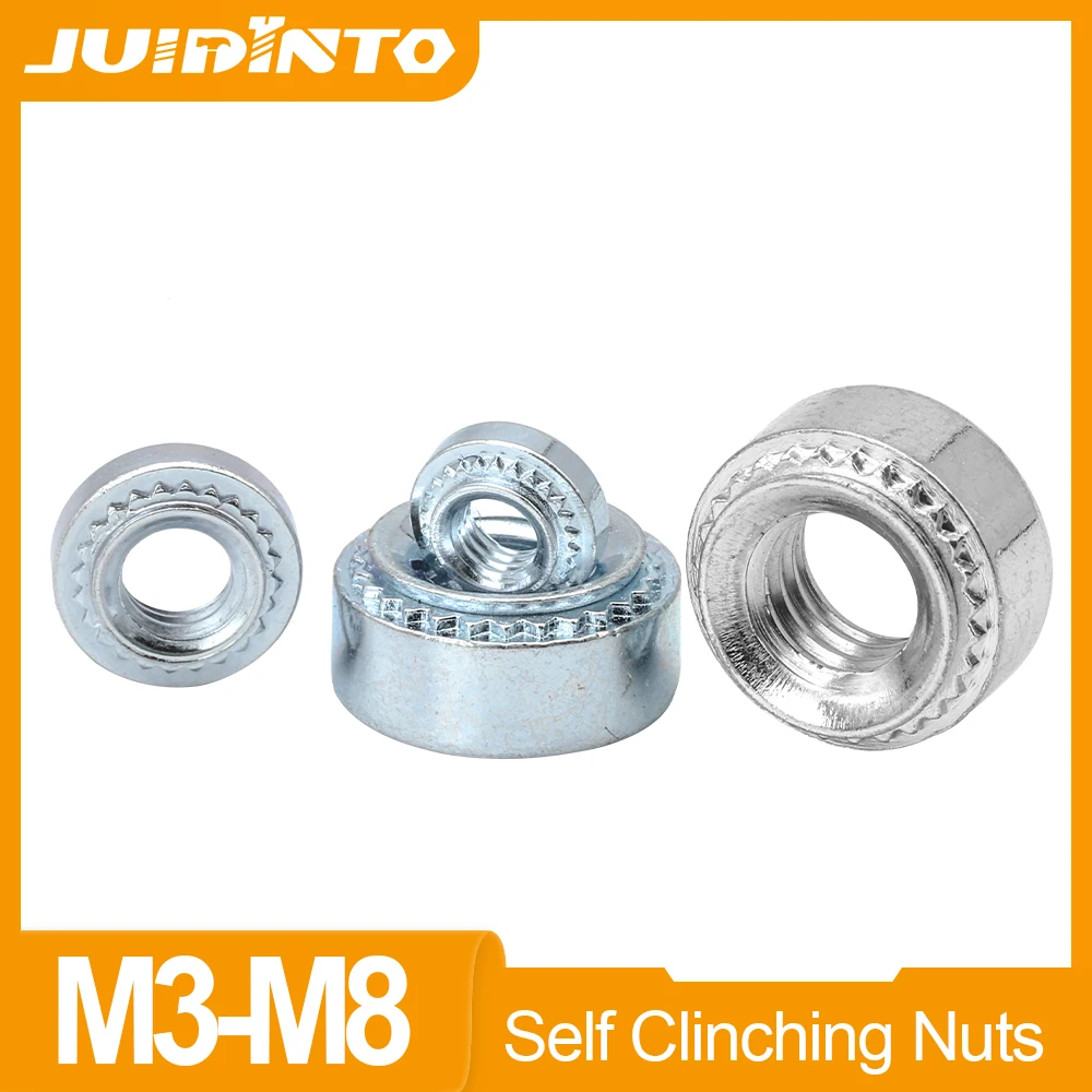 JUIDINTO-5-30pcs-Self-Clinching-Nut-M3-M4-M5-M6-M8-Stainless-Steel-Zinc ...