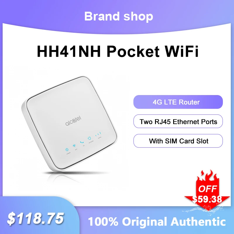 Unlocked-Alcatel-HH41NH-4G-LTE-Router-Pocket-150Mbps-WiFi-Repeater-With ...