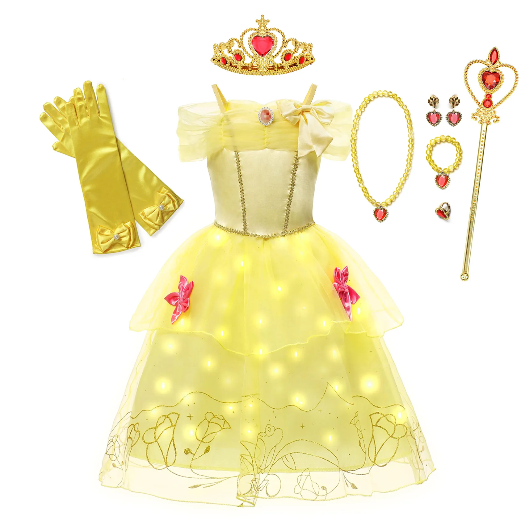 Disney-vestido de princesa Elsa y Anna para niños, disfraz de Frozen ...