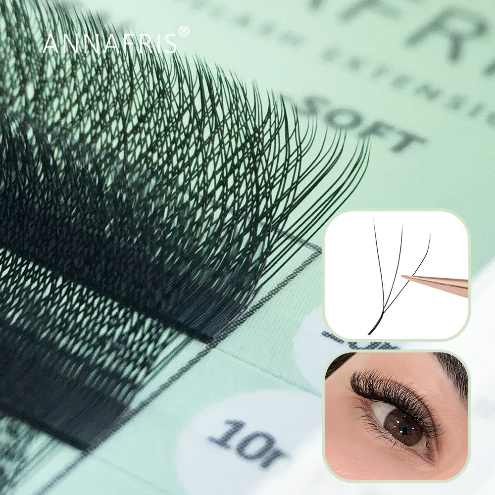ANNAFRIS-3D-W-Shape-Eyelash-Extensions-Premade-Fans-Clover-Volume ...