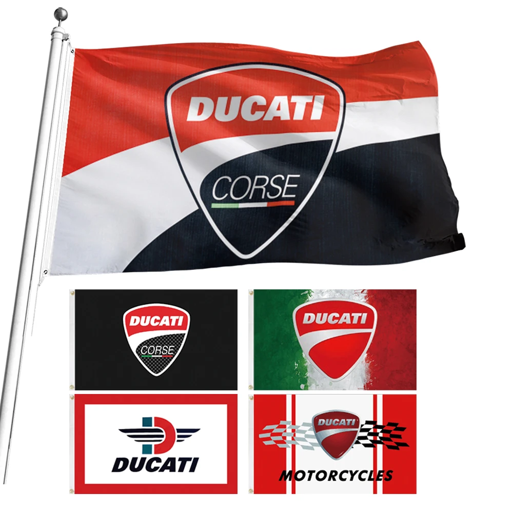 Ducati Motorcycle Flag Decoration Polyester Can Be Customized Outdoor ...