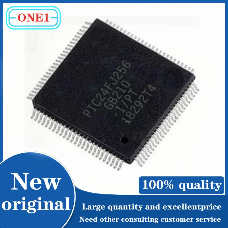 1PCS-lot-PIC24FJ256GB210-I-PT-PIC24FJ256GB210-IC-MCU-16BIT-256KB-FLASH-100TQFP-IC-Chip-New ...