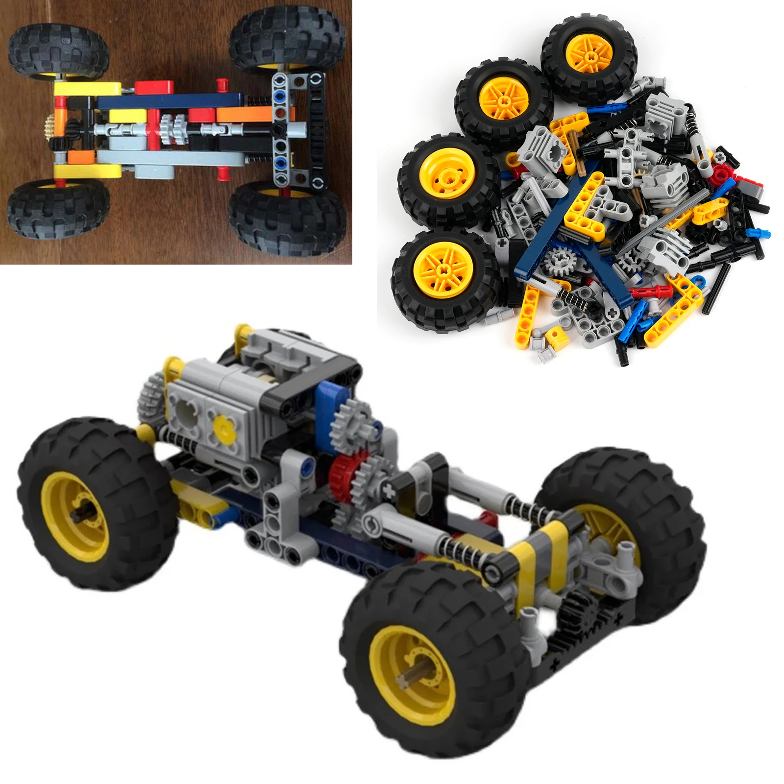 150PCS Creative Buggy Car Chassis Model Building Blocks Off-Road ...