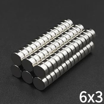 50/100/200/1000/5000PCS 6x3 mm Disc Neodymium Magnet for Fridge 6mmx3mm ...