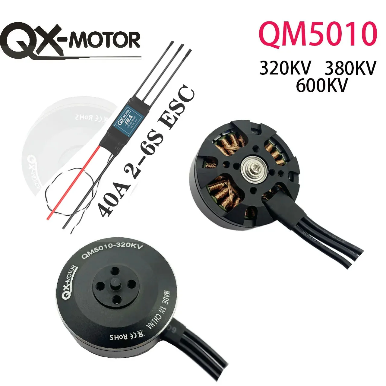 QX-Motor-QM5010-4110-320KV-380KV-600KV-CW-CCW-with-40A-6s-ESC-for-RC ...