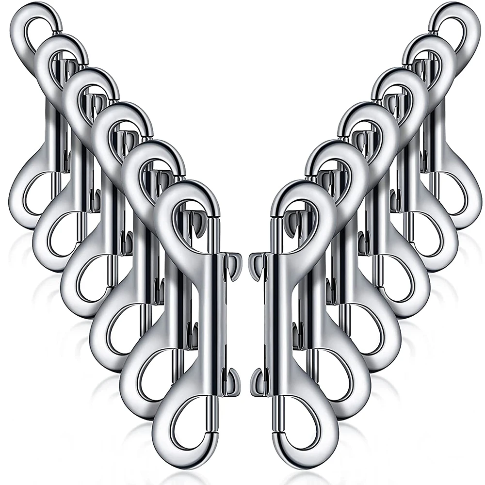 6Pcs/12Pcs Double Ended Bolt Snap Hook, 70mm 100mm 116mm Zinc Alloy ...