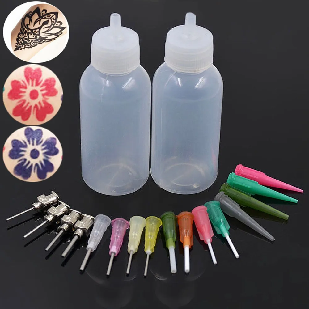 Henna-Kit-Applicator-Bottle-Paste-Tattoo-Body-Art-Nozzle-Drawing-Making ...
