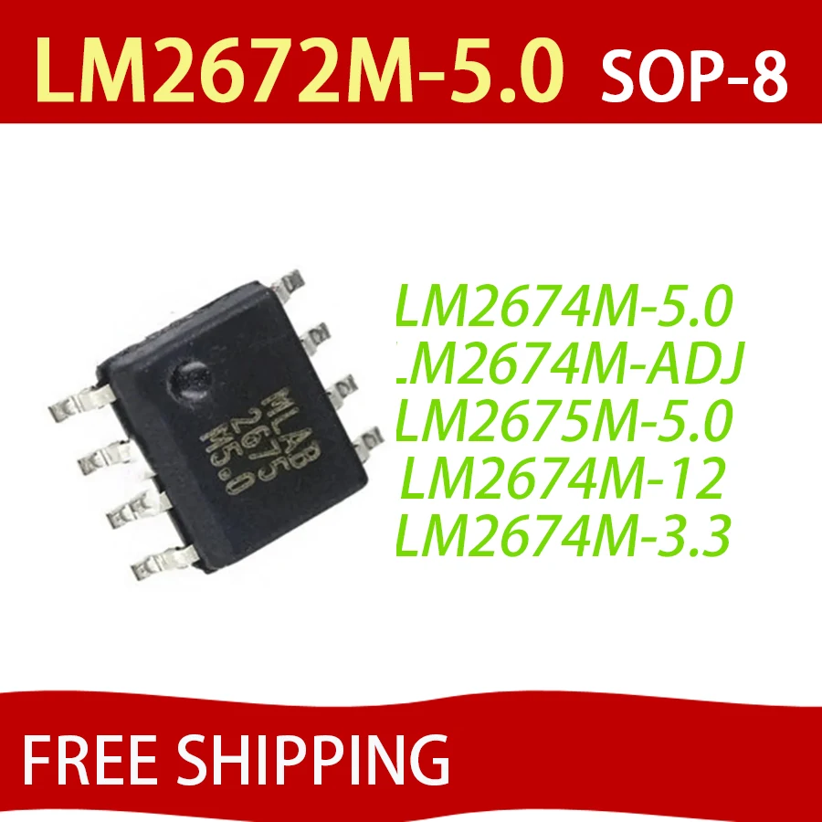 2pcs LM2674M-5.0 2674M5.0 LM2674M LM2674 LM2675M-5.0 LM2675M LM2675 ...