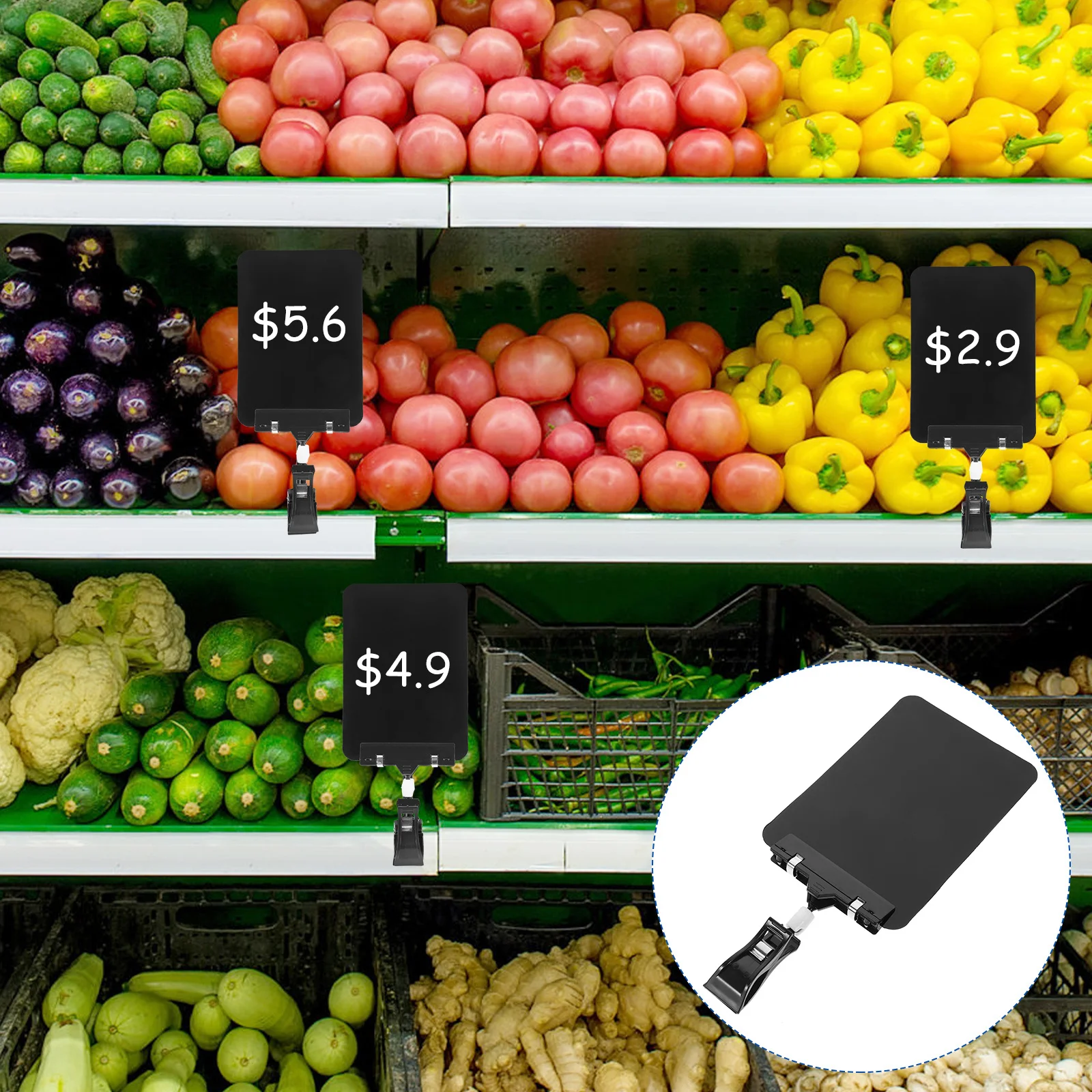 10-Pcs-Fruit-Price-Tag-Merchandise-Display-Sign-Holder-Advertising ...