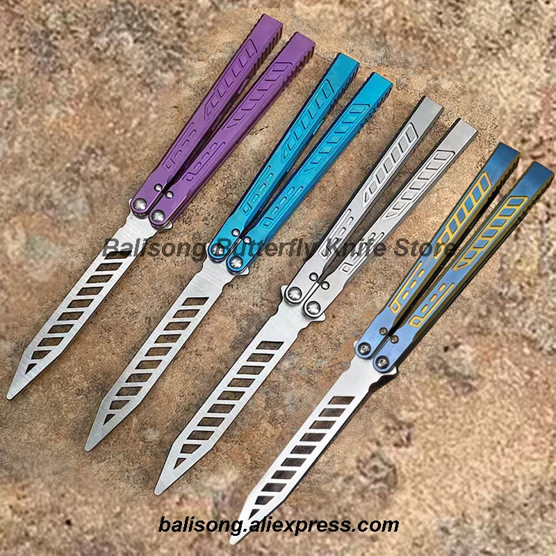 TheOne-Falcon-Fighter-Balisong-Fliper-Butterfly-Trainer-Knife-Titanium ...