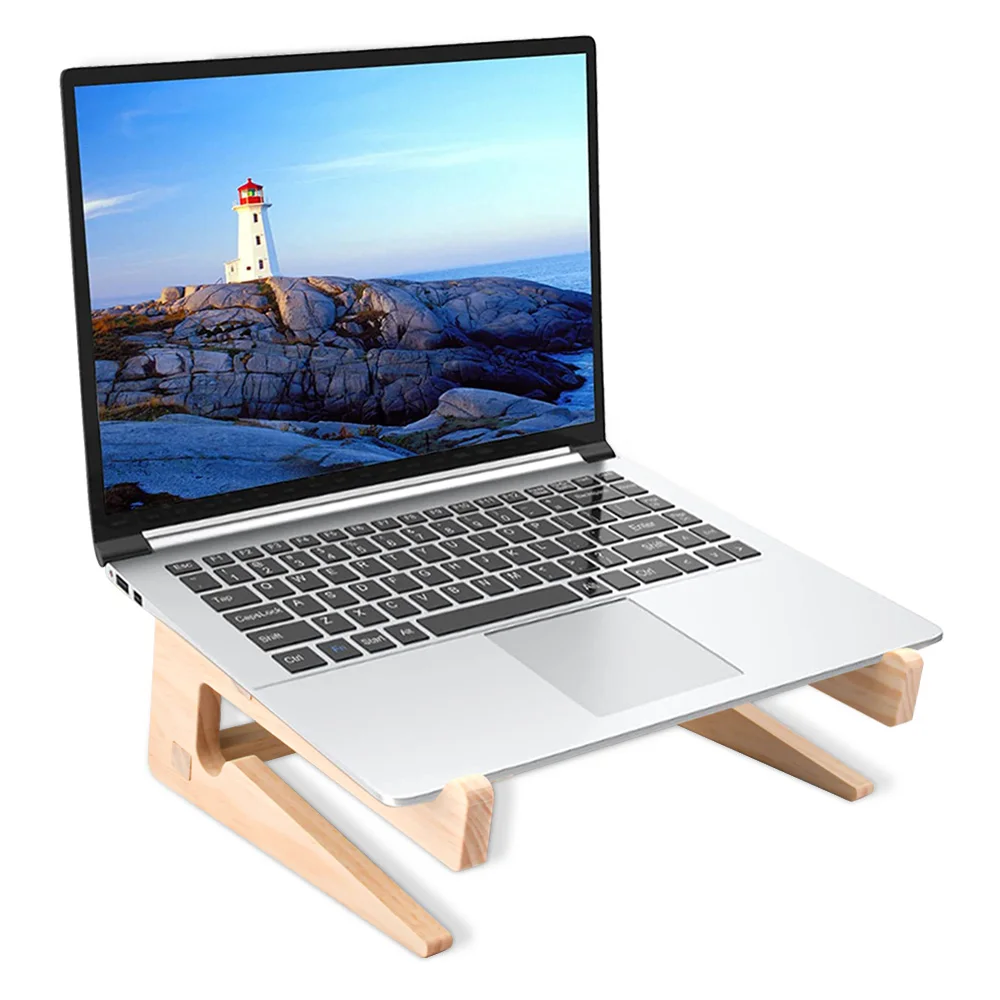 Wood-Universal-Laptop-Cooling-Bracket-Detachable-Portable-Base-Stand ...