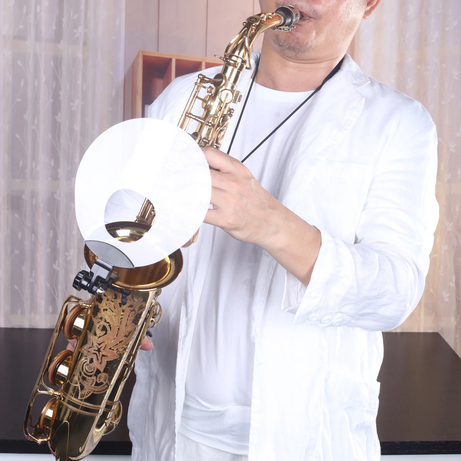Plastic Saxophone Deflector Sound Deflector with Mute & Reflect Sound ...