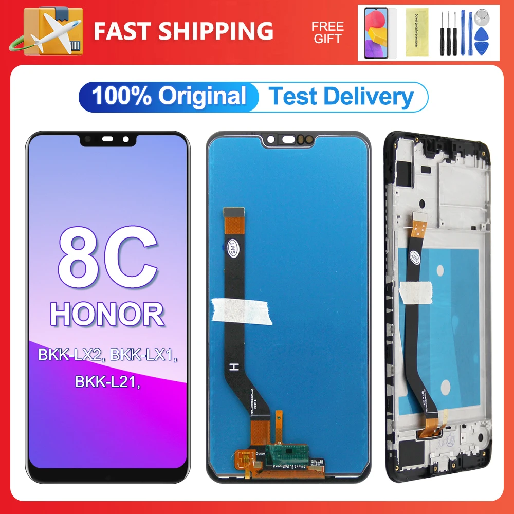 For Honor 8c 100% original 6.26'' LCD Display For Huawei Honor 8C BKK ...