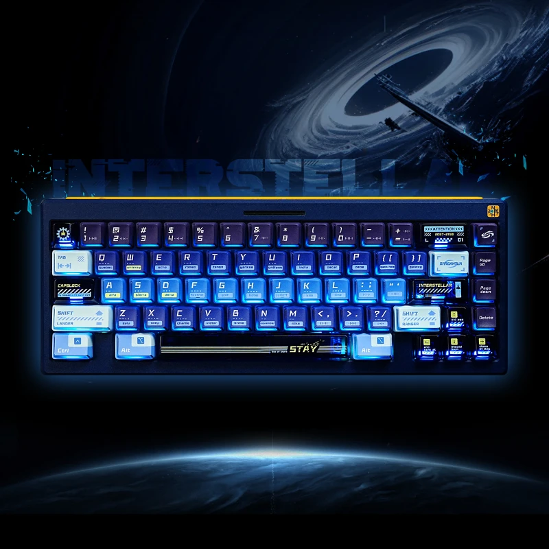 Blue-Interplanetary-Theme-Keycaps-144-155Keys-Cool-PBT-pc-Cherry ...