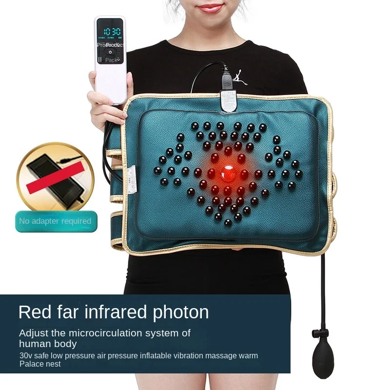 EMS-Micro-Electric-Abdominal-Belt-Massager-Infrared-Hot-Compress ...