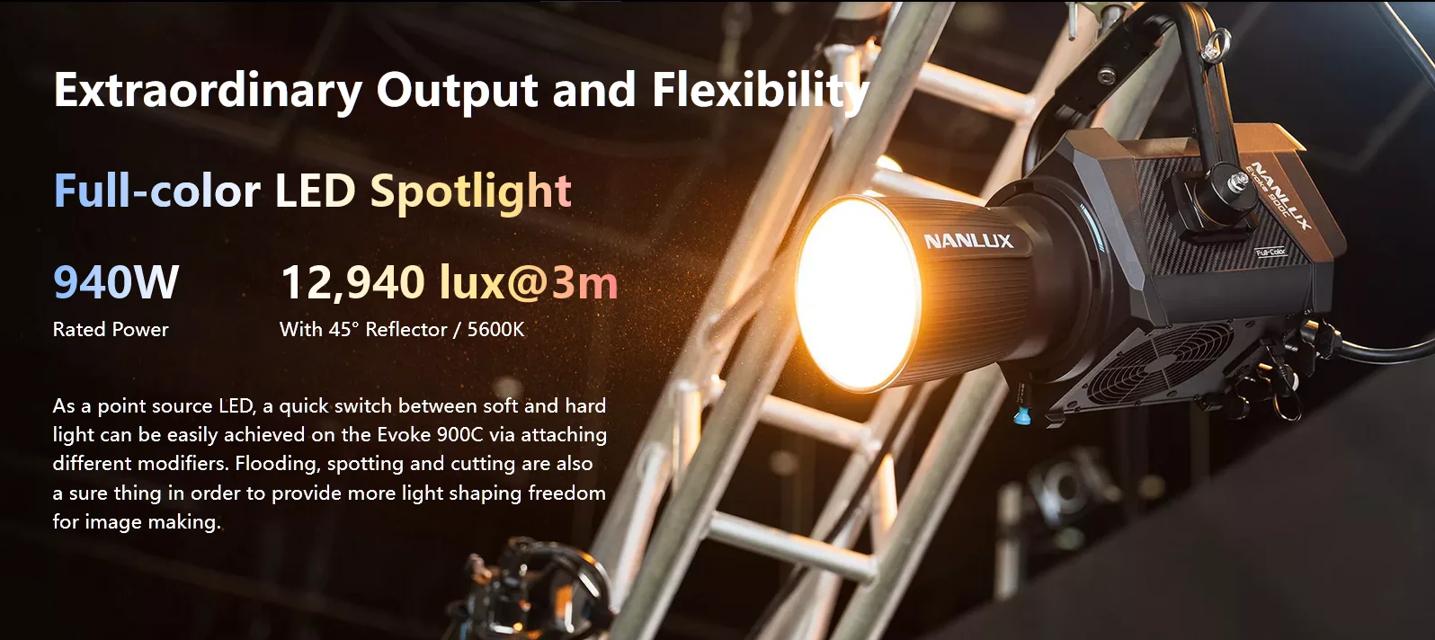 Nanlite Evoke 900C RGB Full Color Photography Video Light, 55% OFF