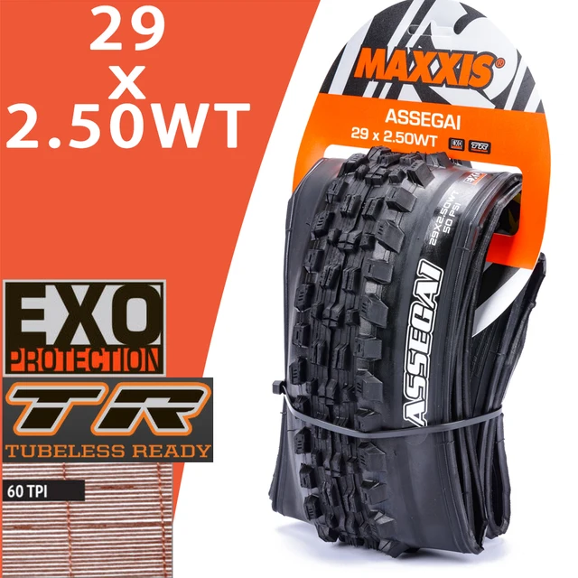 MAXXIS-neumático sin cámara para bicicleta de montaña, accesorio ASSEGAI(M356RU) 27,5x2,5 2,6 ...