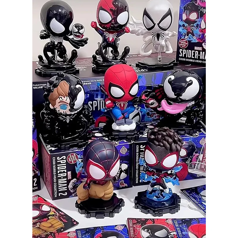 Marvel-Spider-Man-2-Blind-Box-Peter-Parker-Venom-Cosbi-Figuras-Cabe-a ...