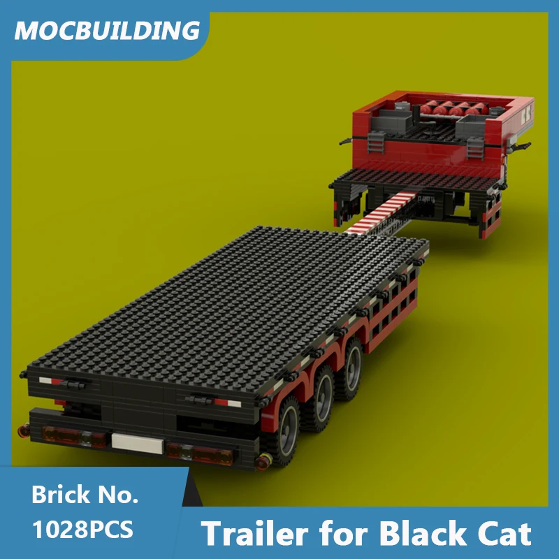 MOC-Building-Blocks-Trailer-for-Black-Cat-Model-DIY-Assembled-Bricks ...