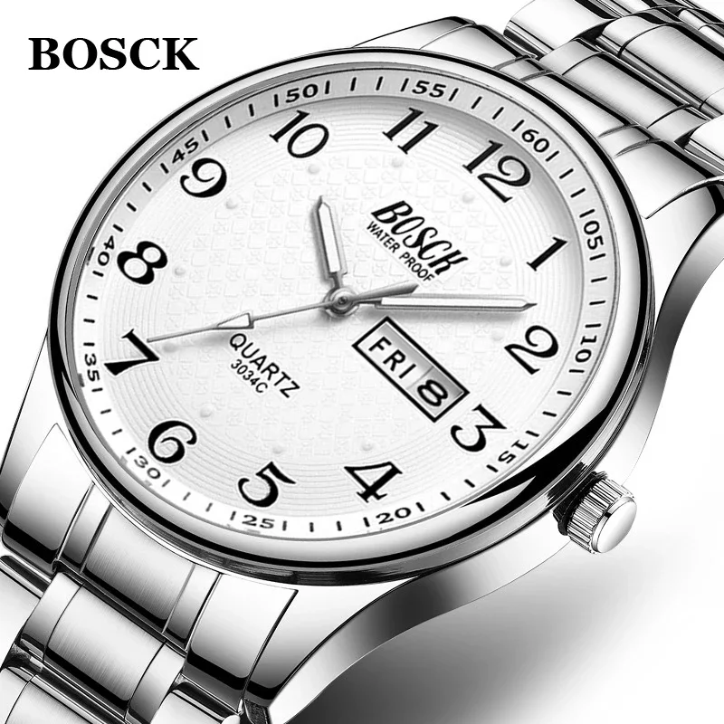 Relogio Masculino Men's Watch Luxury Full Steel Watches Fashion Quartz ...