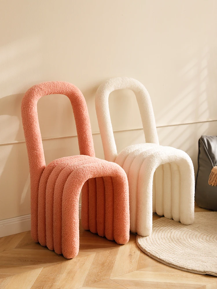 Nordic-Creative-Strange-Shape-Chair-Desk-Home-Bedroom-Clothing-Store ...
