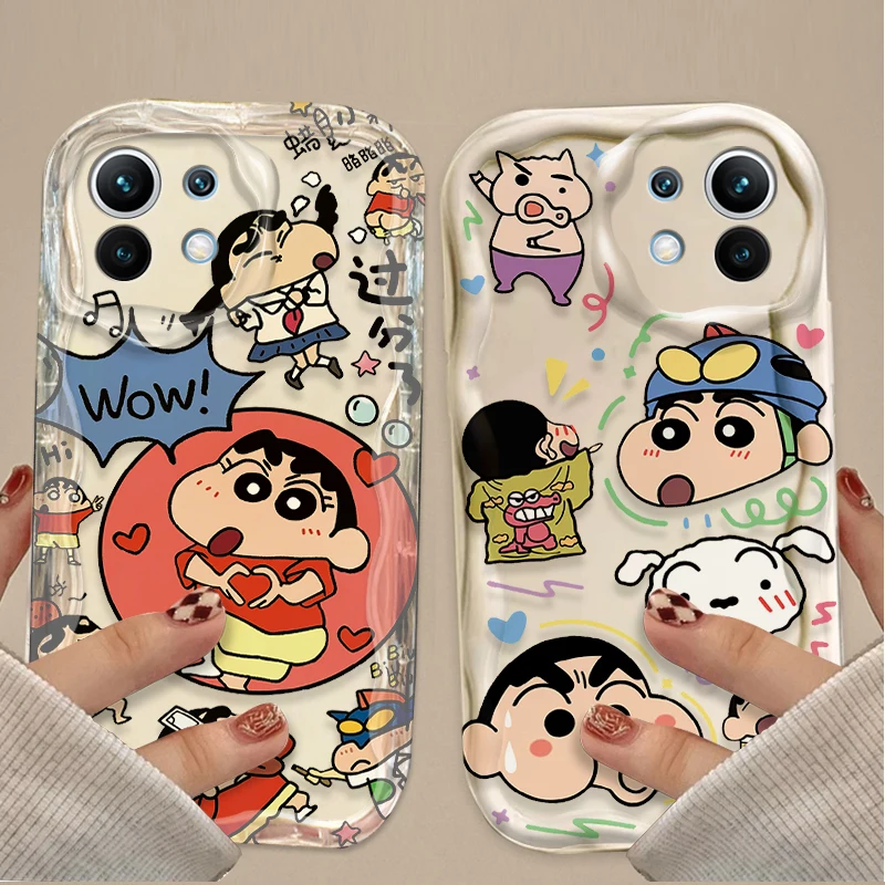 C-Crayon S-ShinChan Wave Smartphone Case for POCO M6 Pro 4G (Clear)