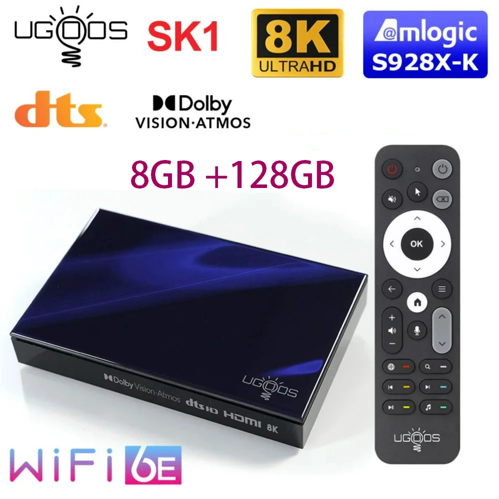 UGOOS-Caixa-de-TV-inteligente-Android-11-0-8GB-128GB-WiFi-6-BT5-2-Set ...