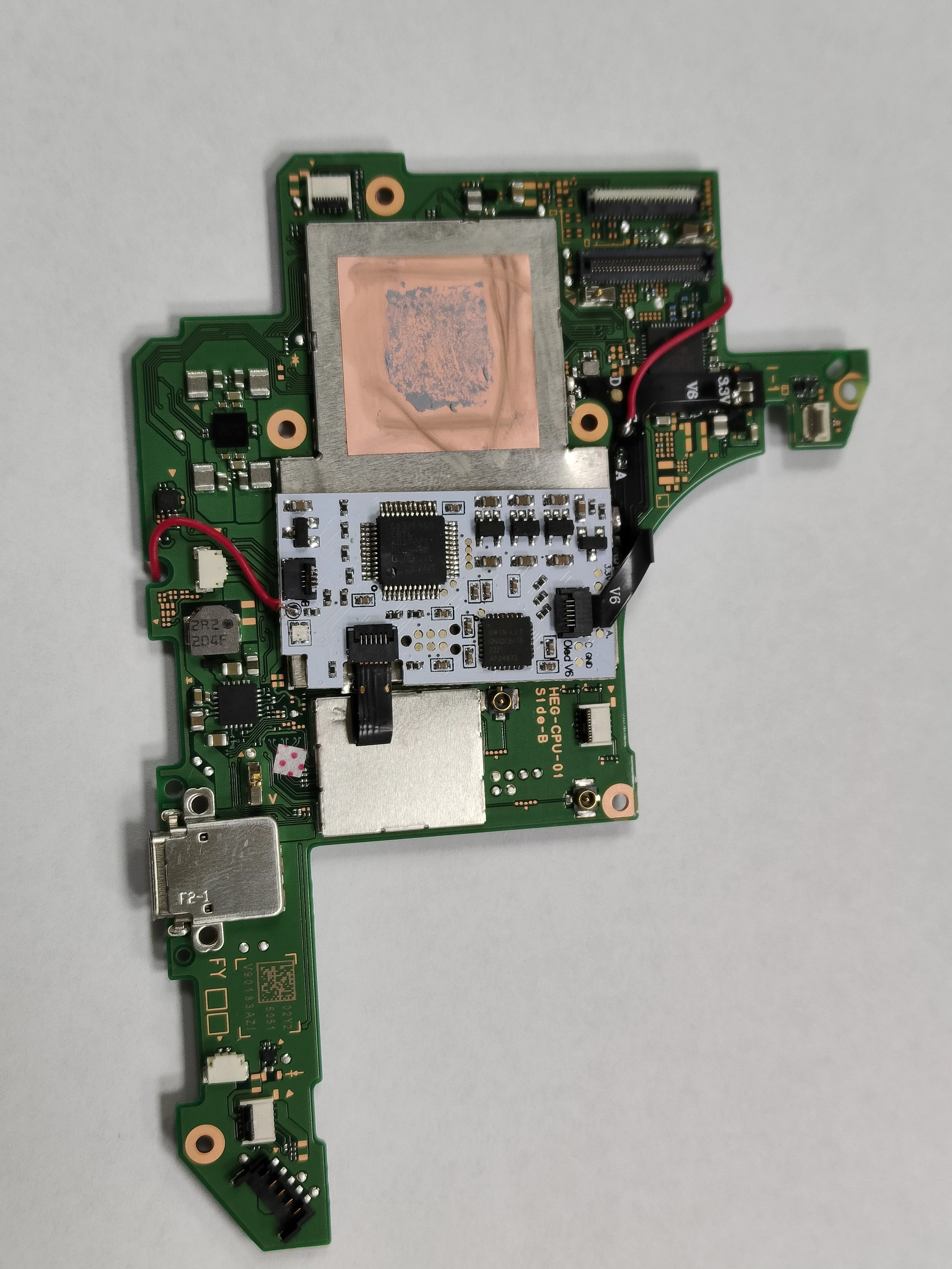 오리지널 마더보드 설치, Hwfly INSTINCT V6 OLED 칩 메인 보드 시스템, PCB 보드 교체, OLED 콘솔용 ...