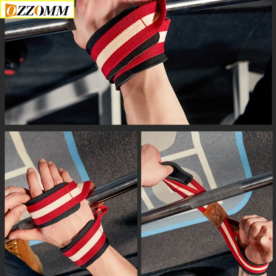 Anti-slip Gym Wrist Straps with Padded for Fitness, Pull-ups ...