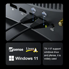 11th Intel Core i7 1185G7 i5 1145G7 Chatreey TK11-F Mini PC NVMe SSD ...