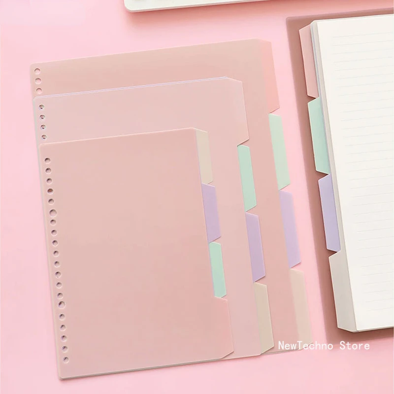 A5 B5 A4 Binder Index Dividers Index Page for Loose-leaf Notebook ...