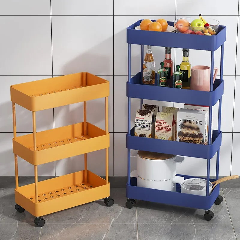 Multi-layer-Movable-Storage-Rack-Creative-Cart-Kitchen-Bedroom-Gap ...