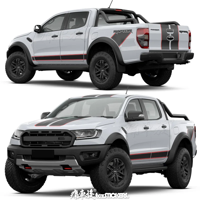 car sticker FOR Ford Raptor F-150 hood pull flower raptor hood sticker ...