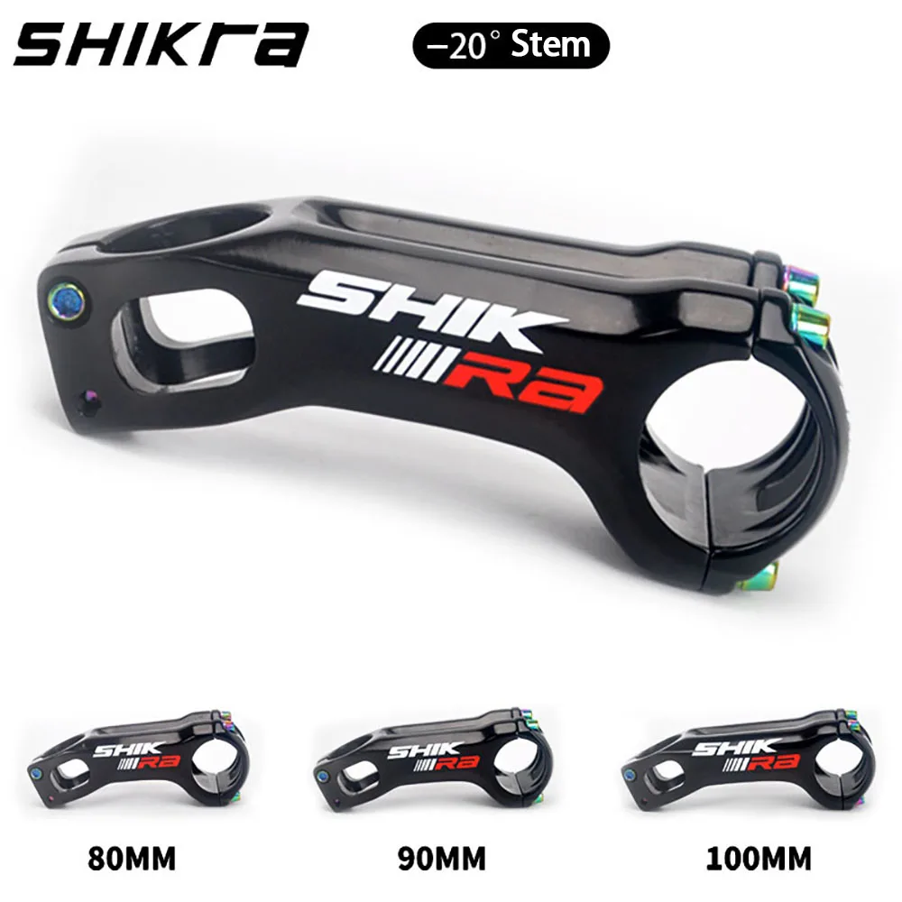 Shikra-Bicycle-Handlebar-Stem-Negative-20-Degree-31-8-80-90-100mmMtb ...