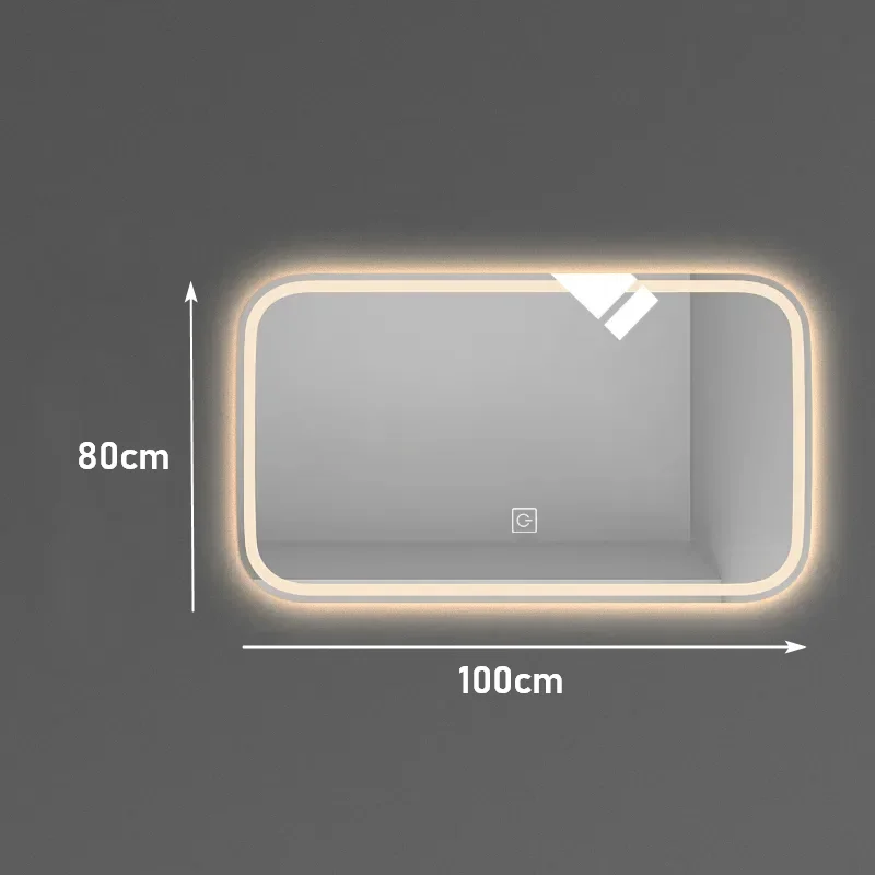 Custom-mirror-size-80x100cm-horizontal-hanging-backlight-front-light ...